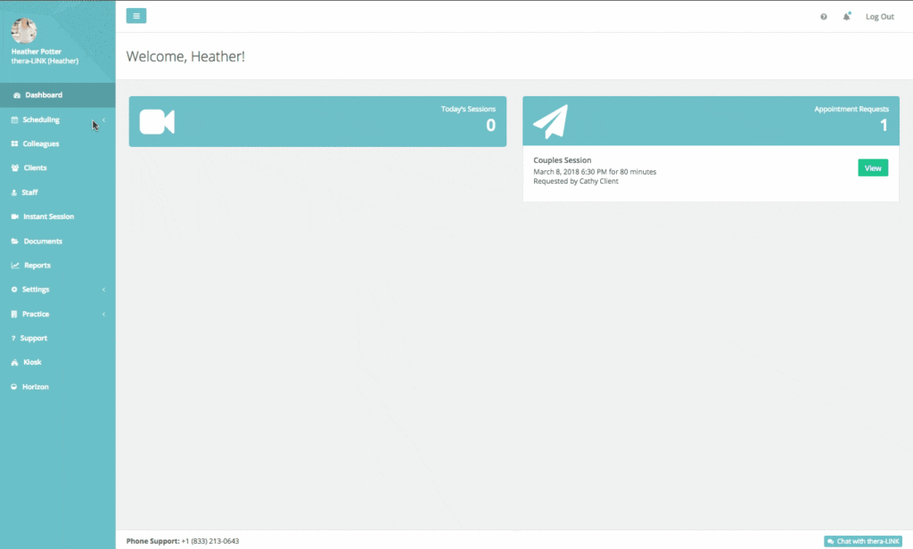 Setup Client Payment – thera-LINK